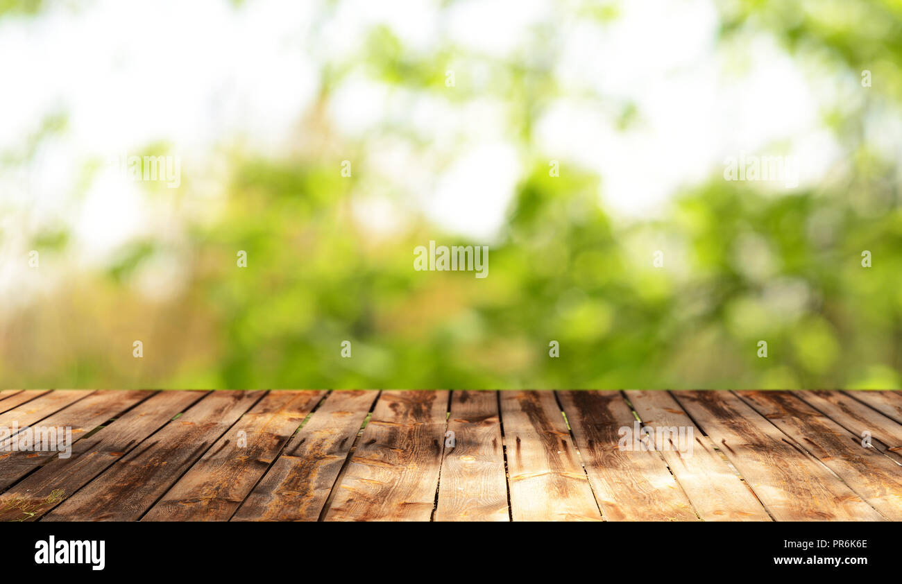 Wooden table background Stock Photo - Alamy