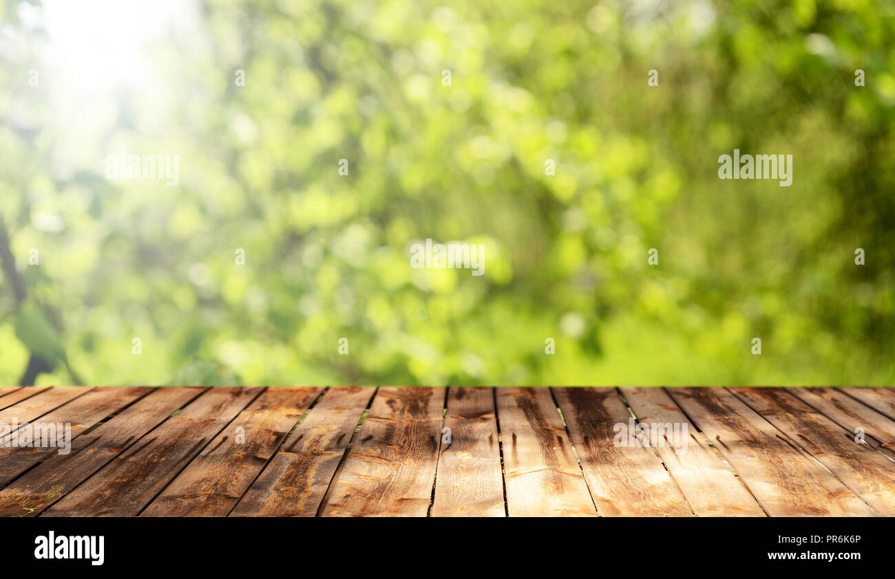 Wooden table background Stock Photo - Alamy