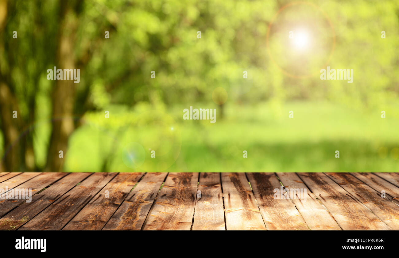 Wooden table background Stock Photo - Alamy