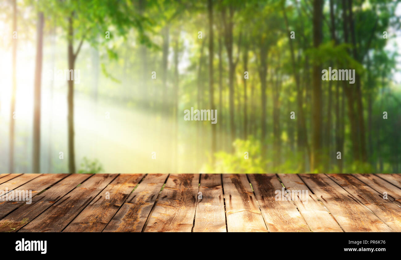 Wooden table background Stock Photo - Alamy
