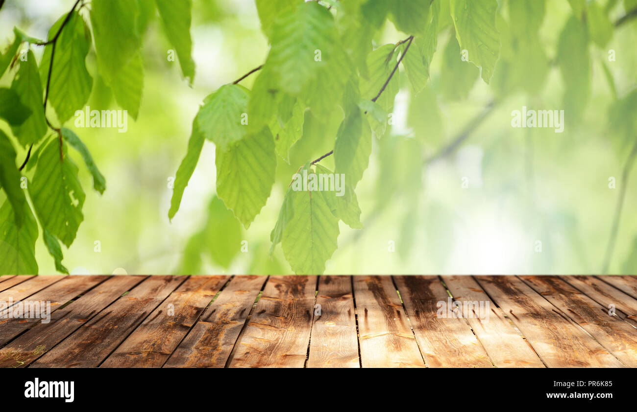 Wooden table background Stock Photo - Alamy