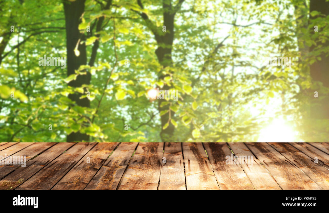 Wooden table background Stock Photo - Alamy