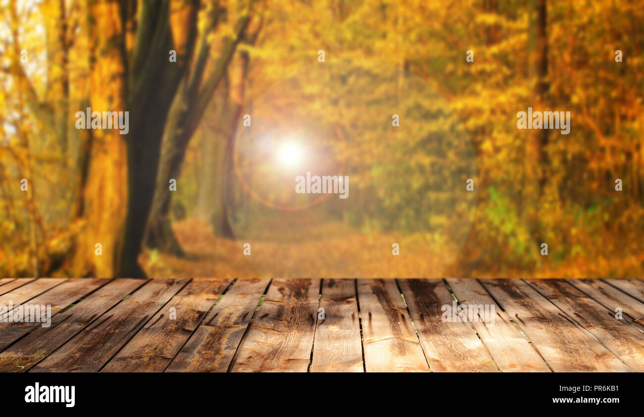 Wooden table background Stock Photo - Alamy