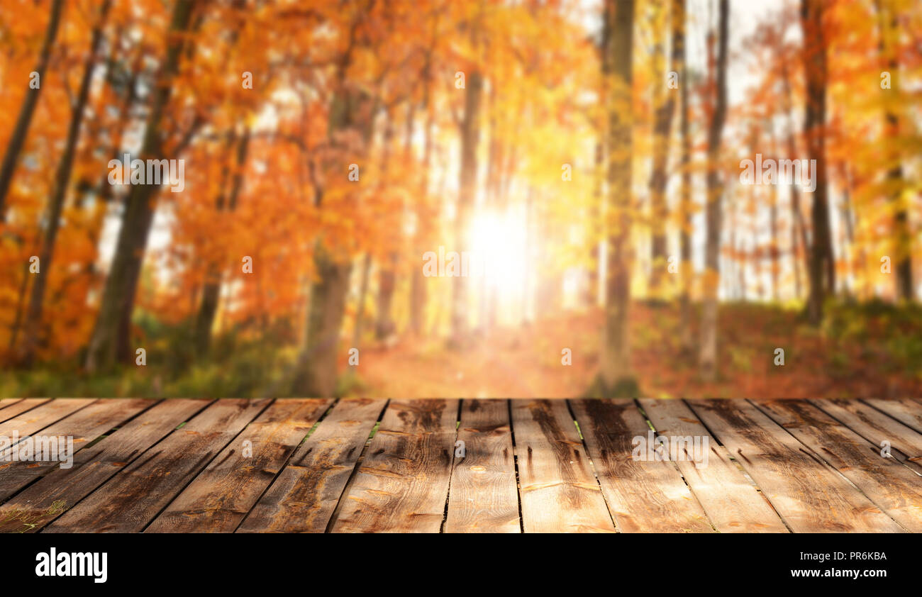 Wooden table background Stock Photo - Alamy