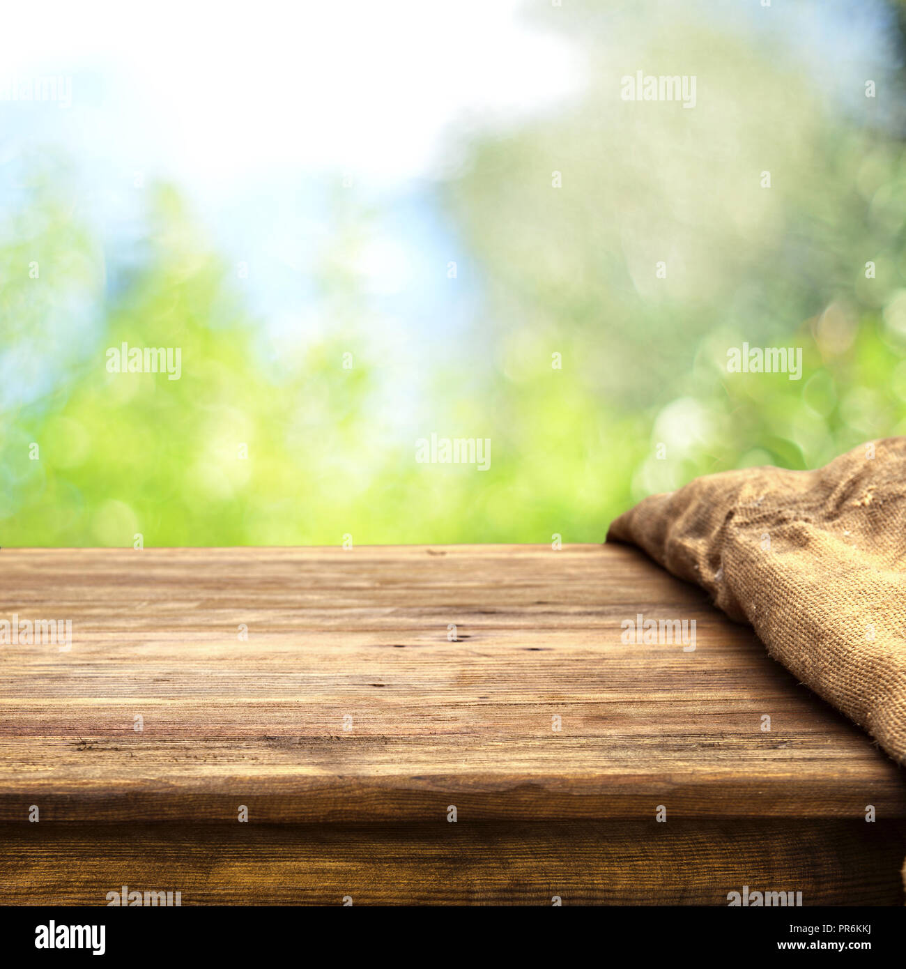 Wooden table background Stock Photo - Alamy