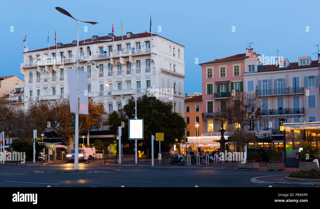 View of streets of Cannes in France outdoors Stock Photo - Alamy