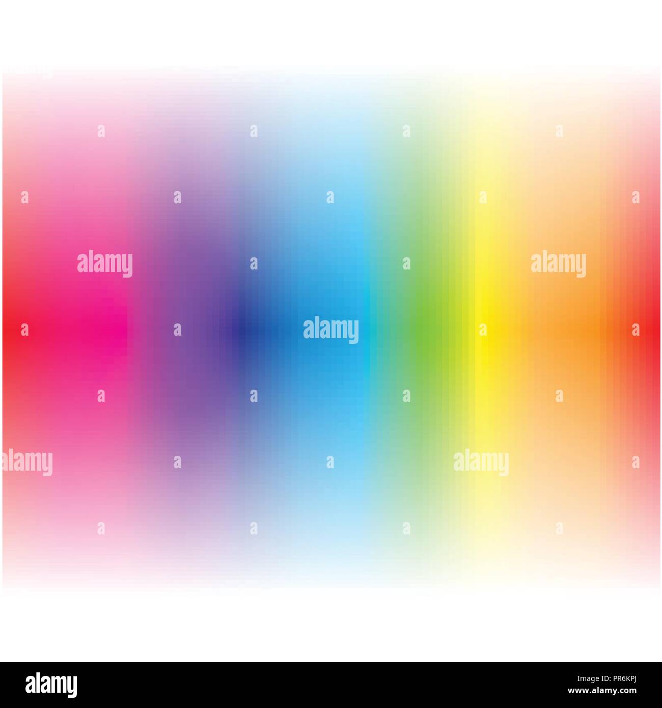 Vector Illustration of Abstract Rainbow Colored Bars isolated on a ...