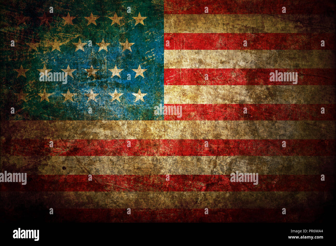 Grunge USA flag background Stock Photo - Alamy