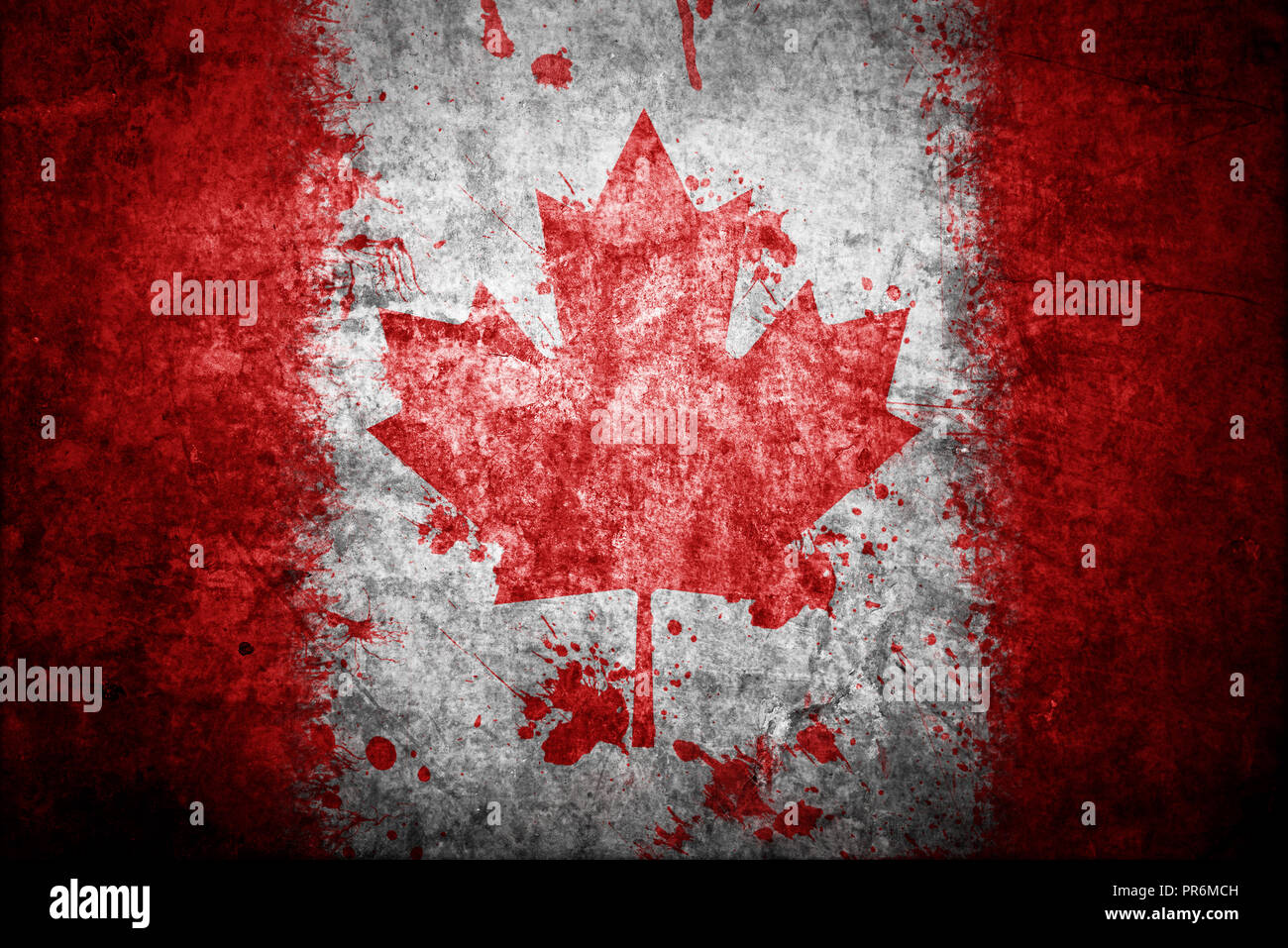 Tattered canadian flag hi-res stock photography and images - Alamy