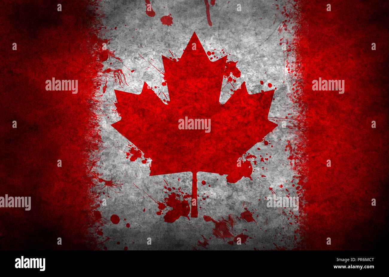 Canada flag dirty hi-res stock photography and images - Alamy