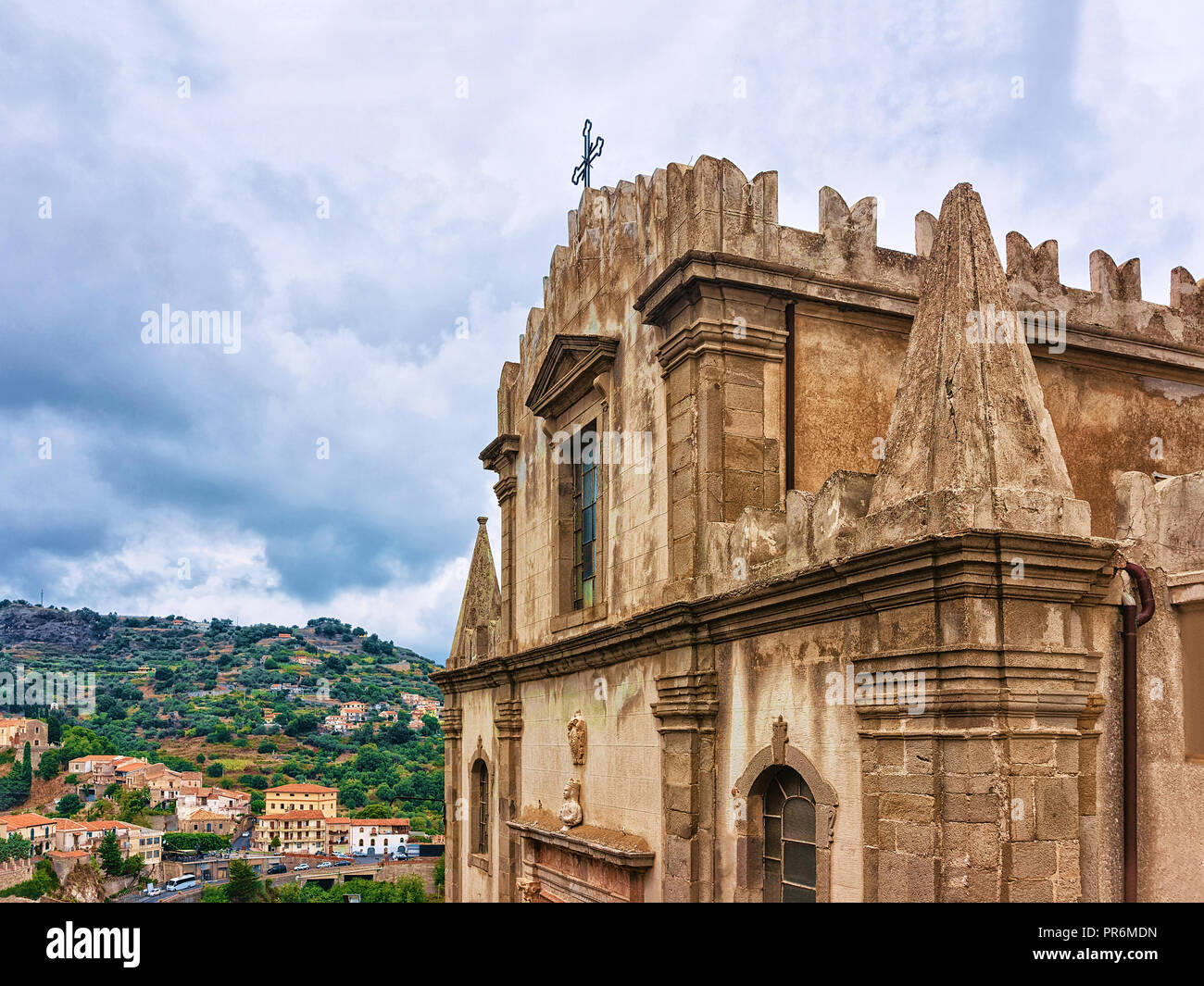 Church of San Michele in Savoca Sicilian village, Sicily island, Italy ...