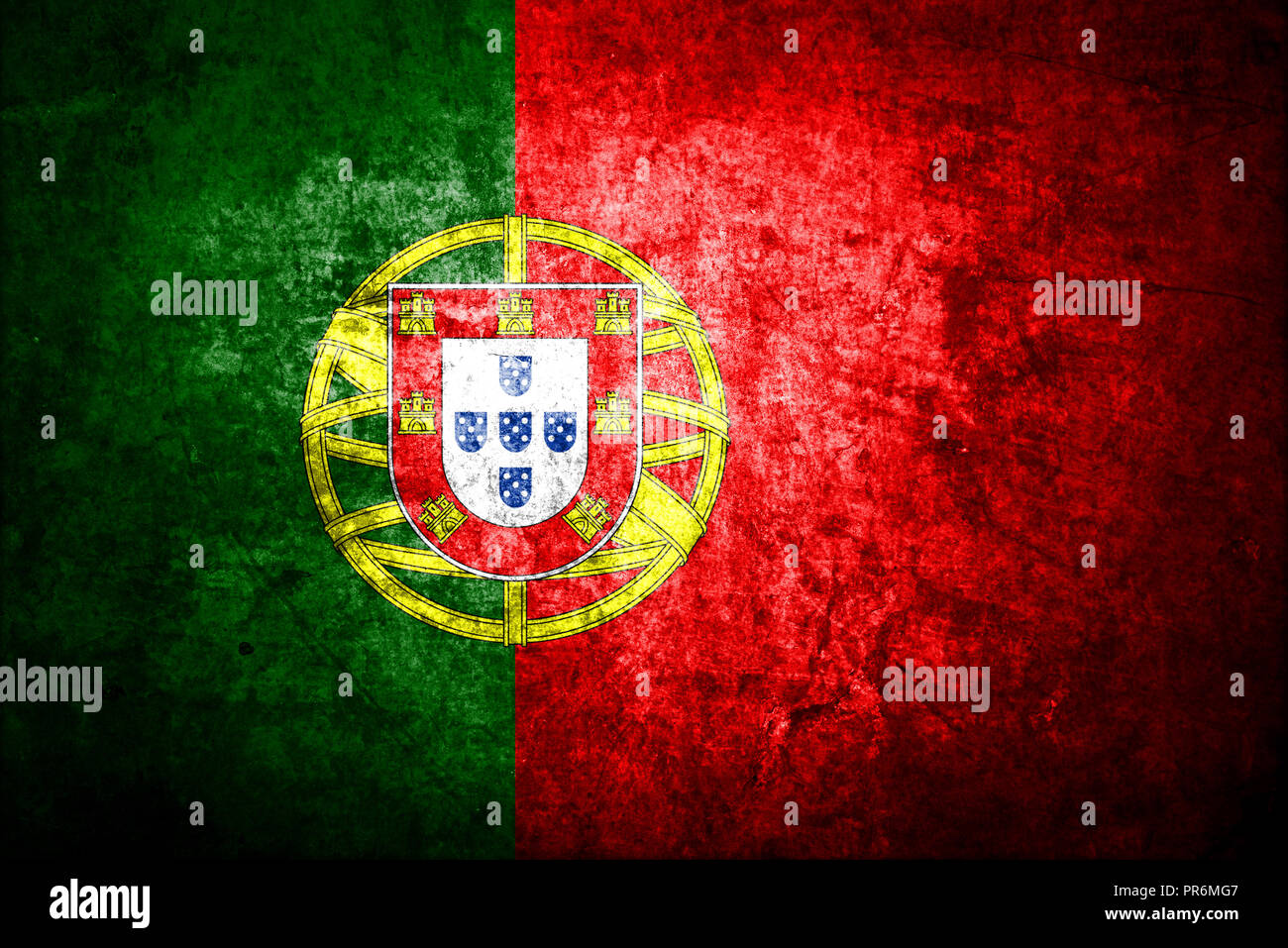 Grunge portugal flag flag hi-res stock photography and images - Alamy