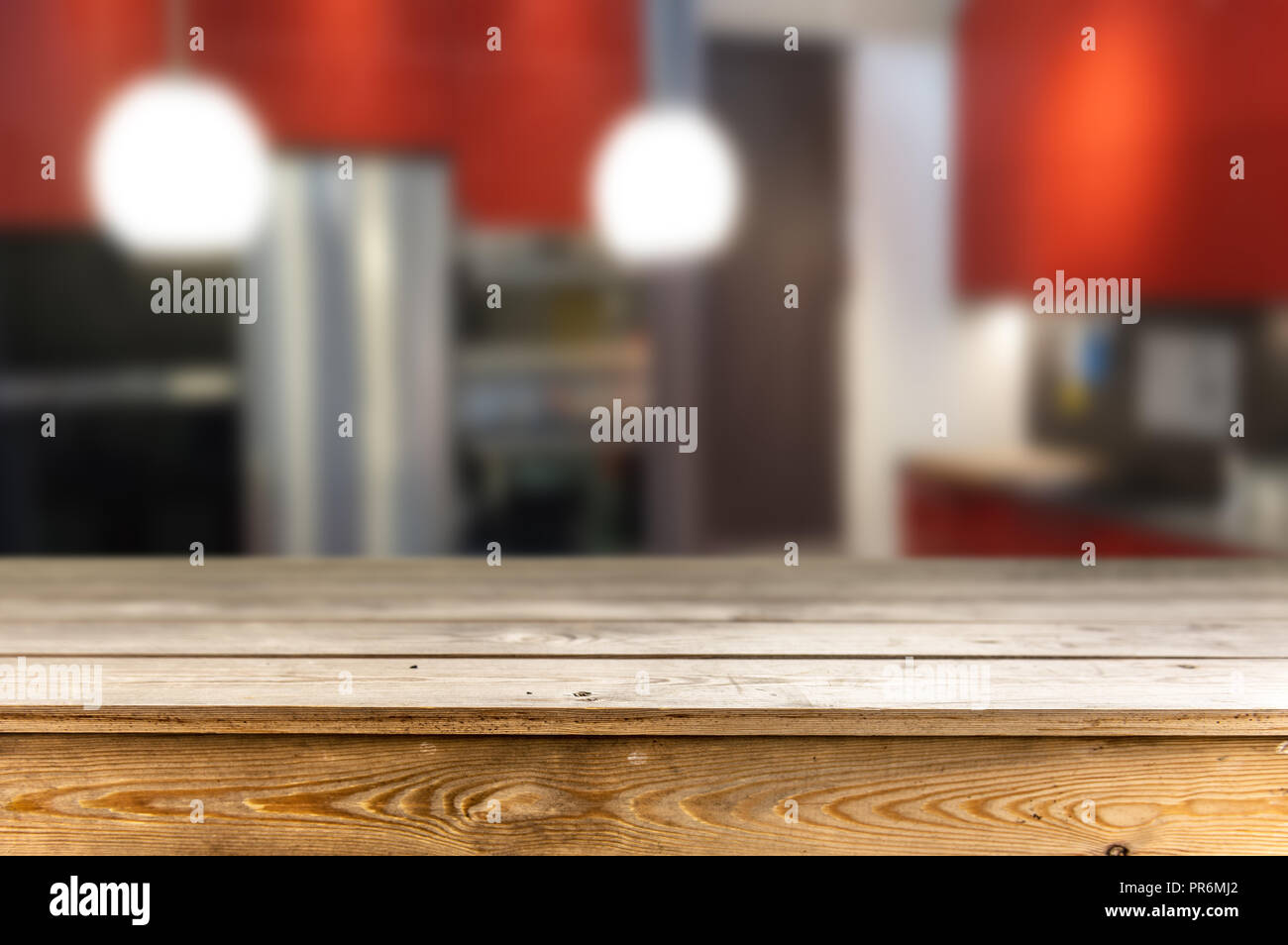 Empty wooden table Stock Photo - Alamy