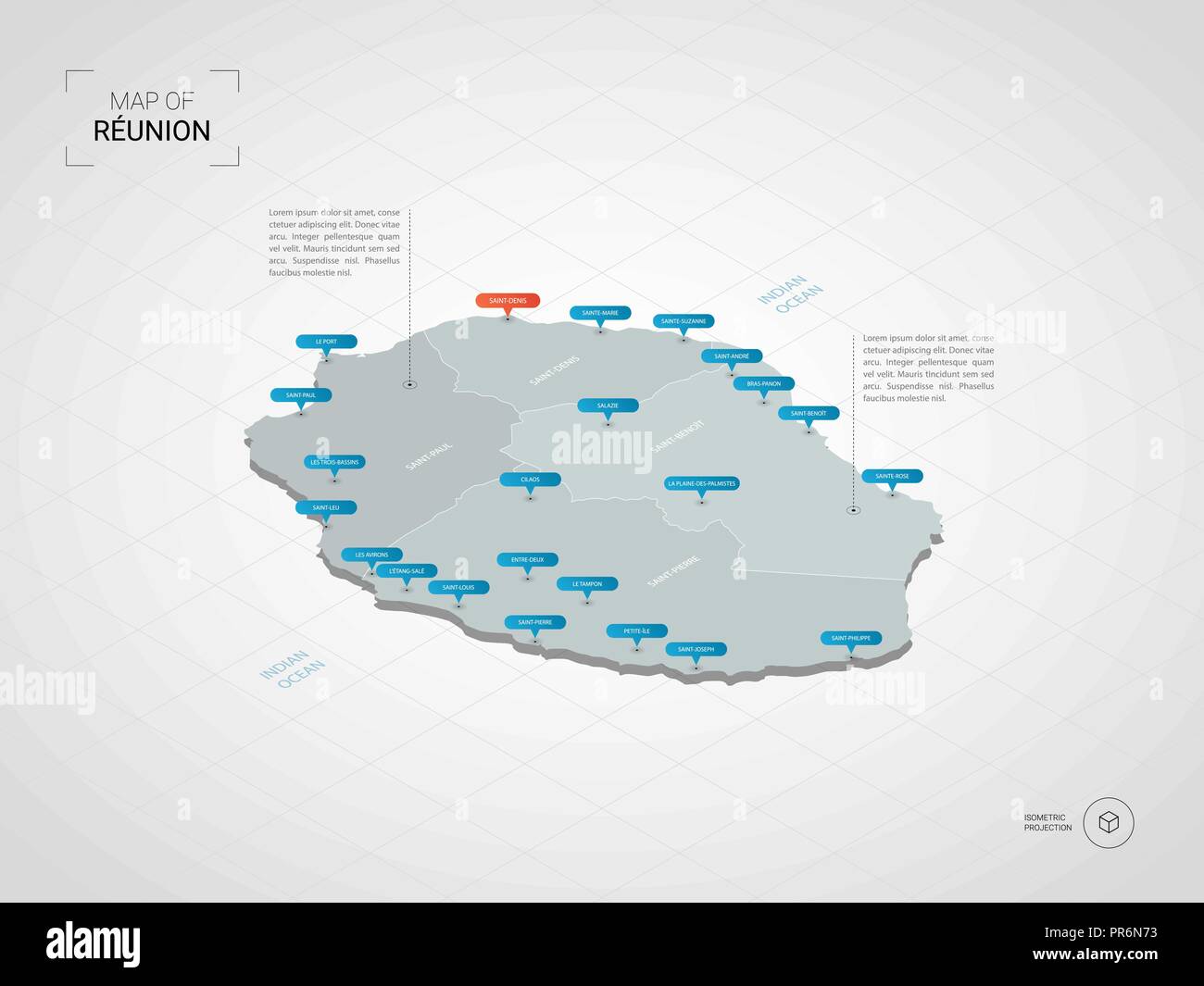 Reunion map hi-res stock photography and images - Alamy