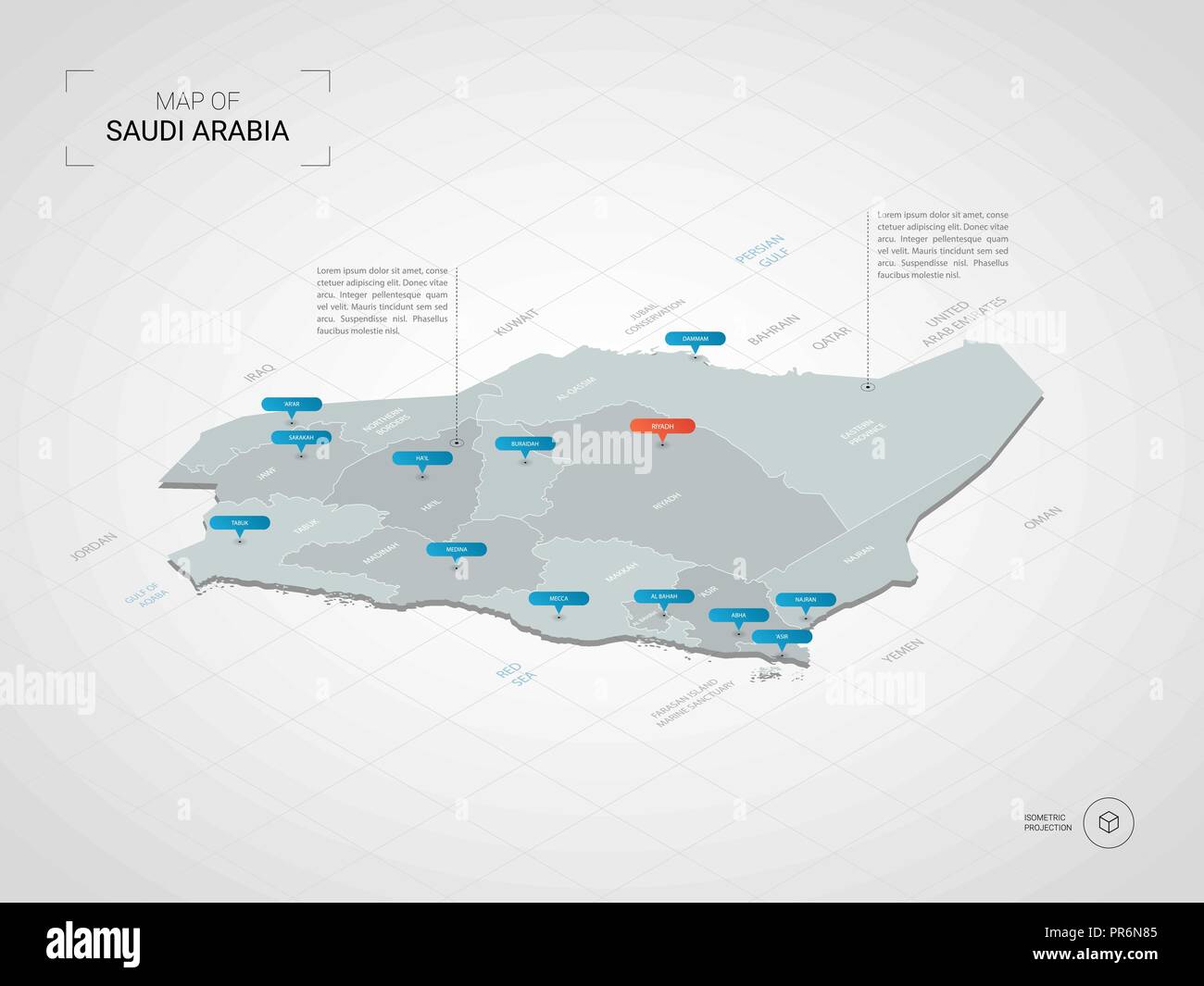 Vectors 3d map saudi arabia hi-res stock photography and images - Alamy