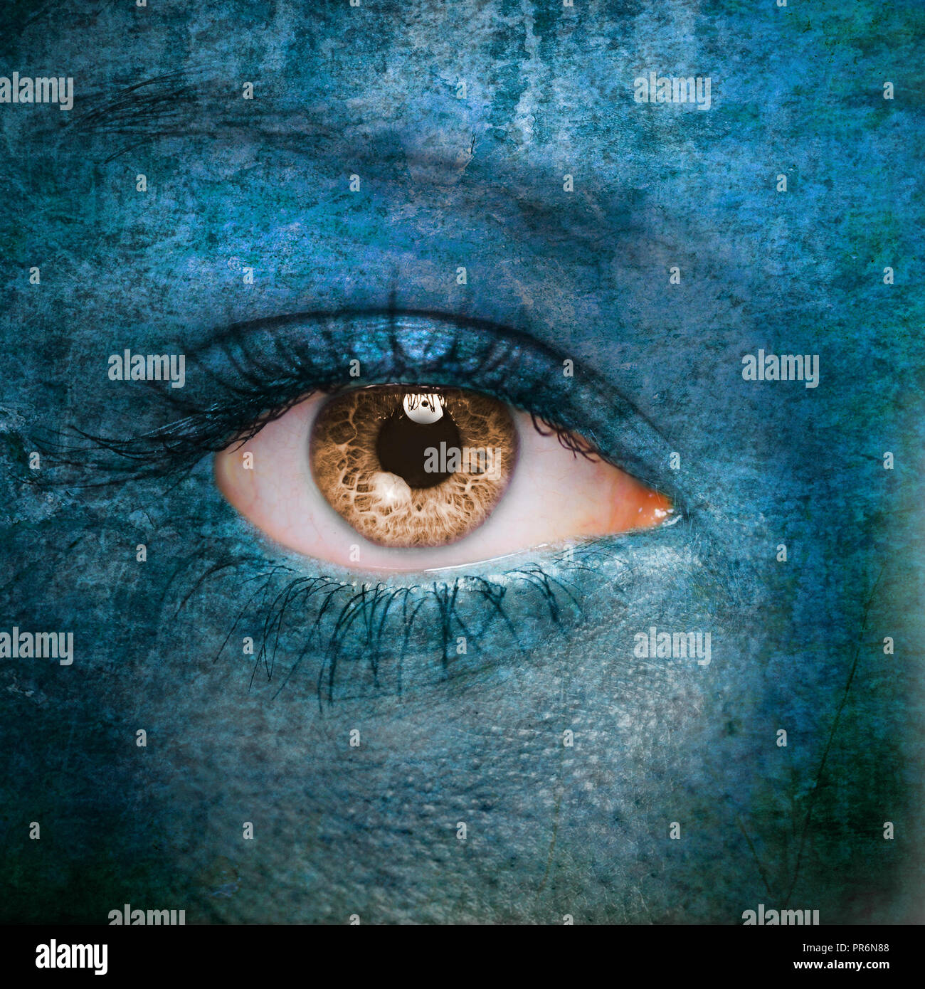 Textured human face close up Stock Photo - Alamy