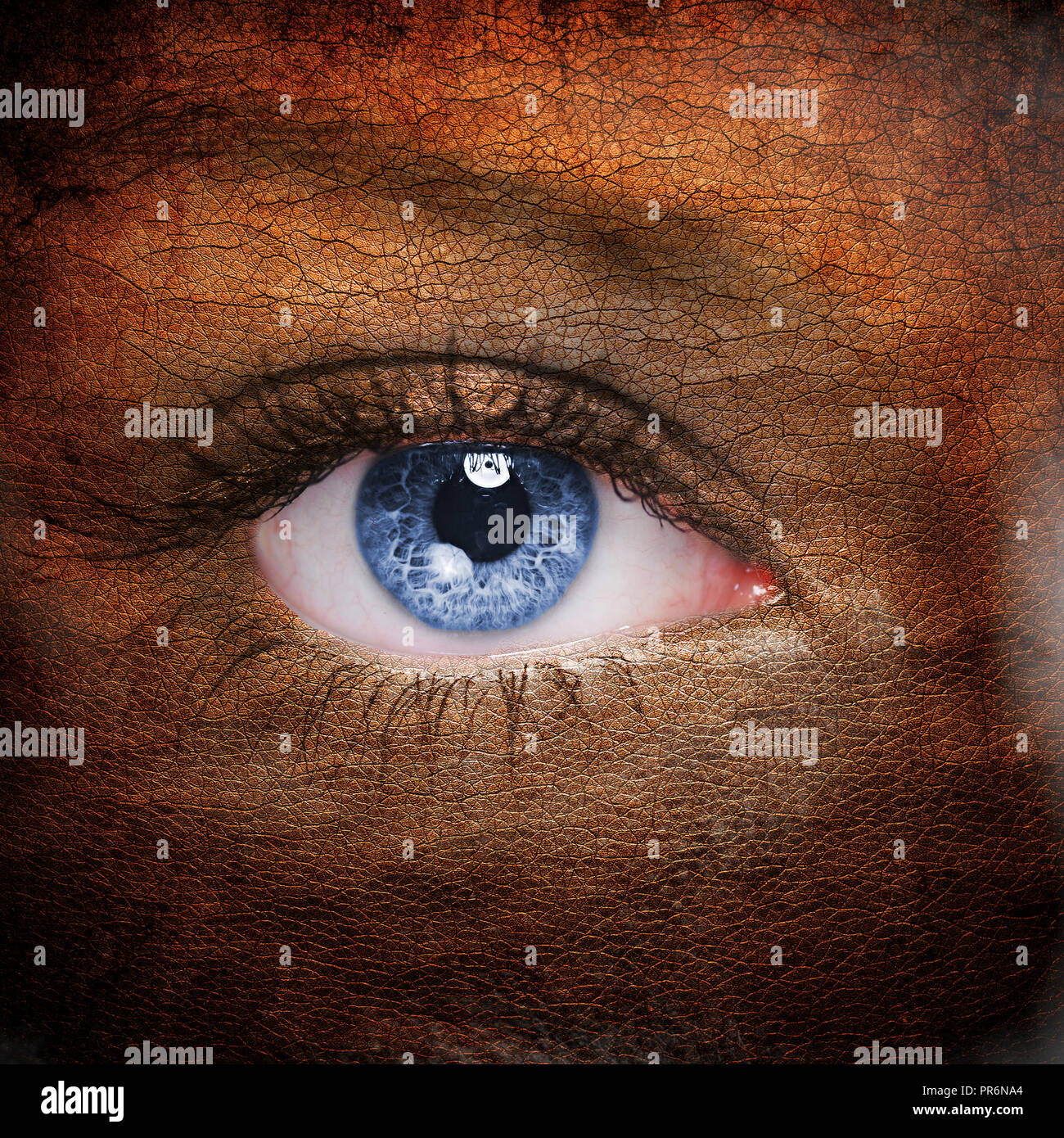 Textured human face close up Stock Photo - Alamy