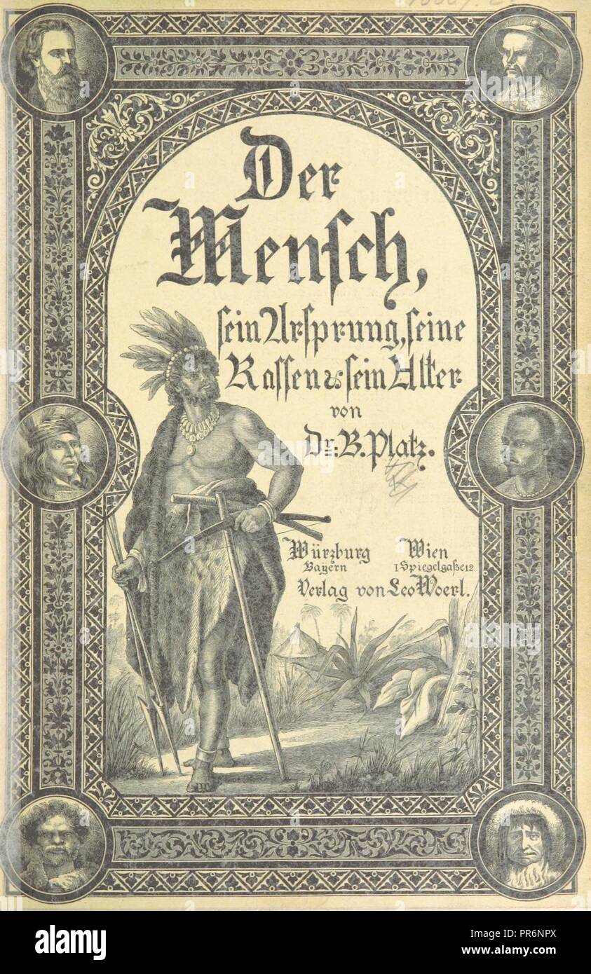 page 7 of 'Der Mensch, sein Ursprung, seine Rassen und sein Alter, etc' Stock Photo - Alamy