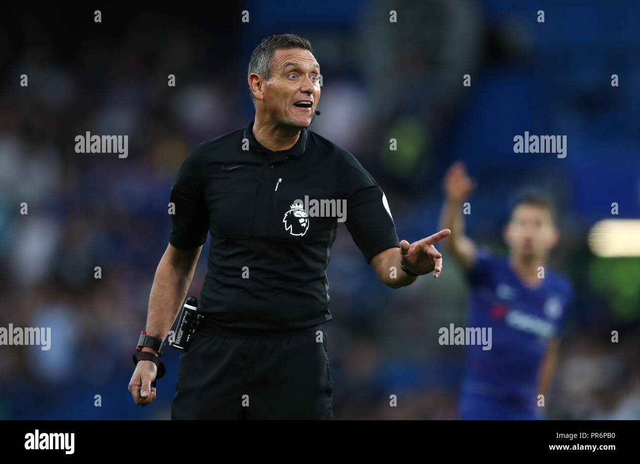 Match referee Andre Marriner during the Premier League match at ...
