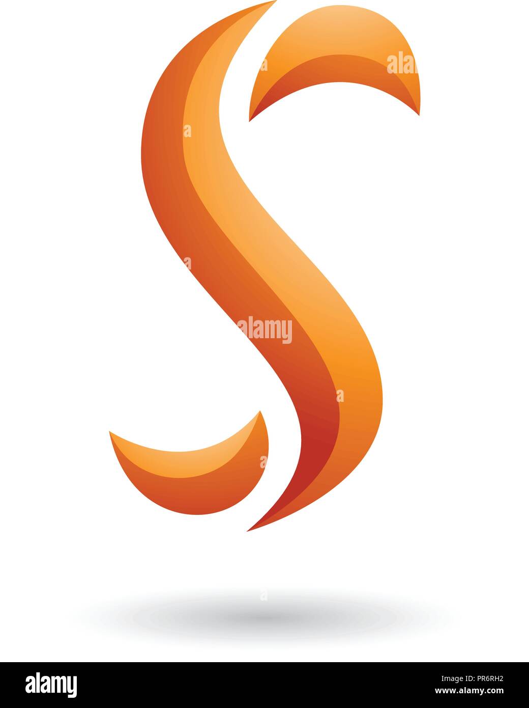 S shaped snake illustration Stock Vector Images - Alamy