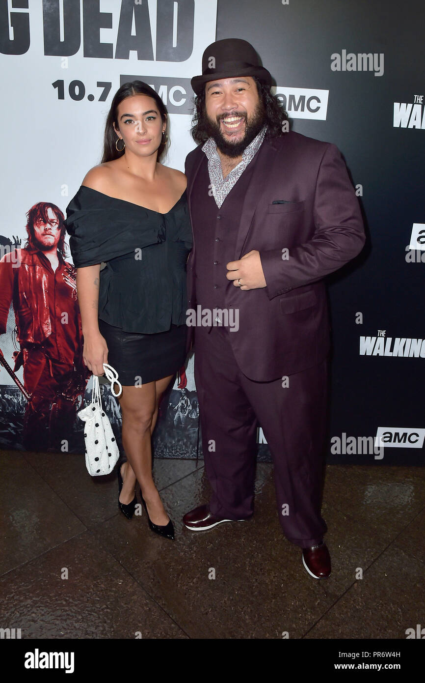 Alanna Masterson and Cooper Andrews attending the AMC's 'The Walking ...