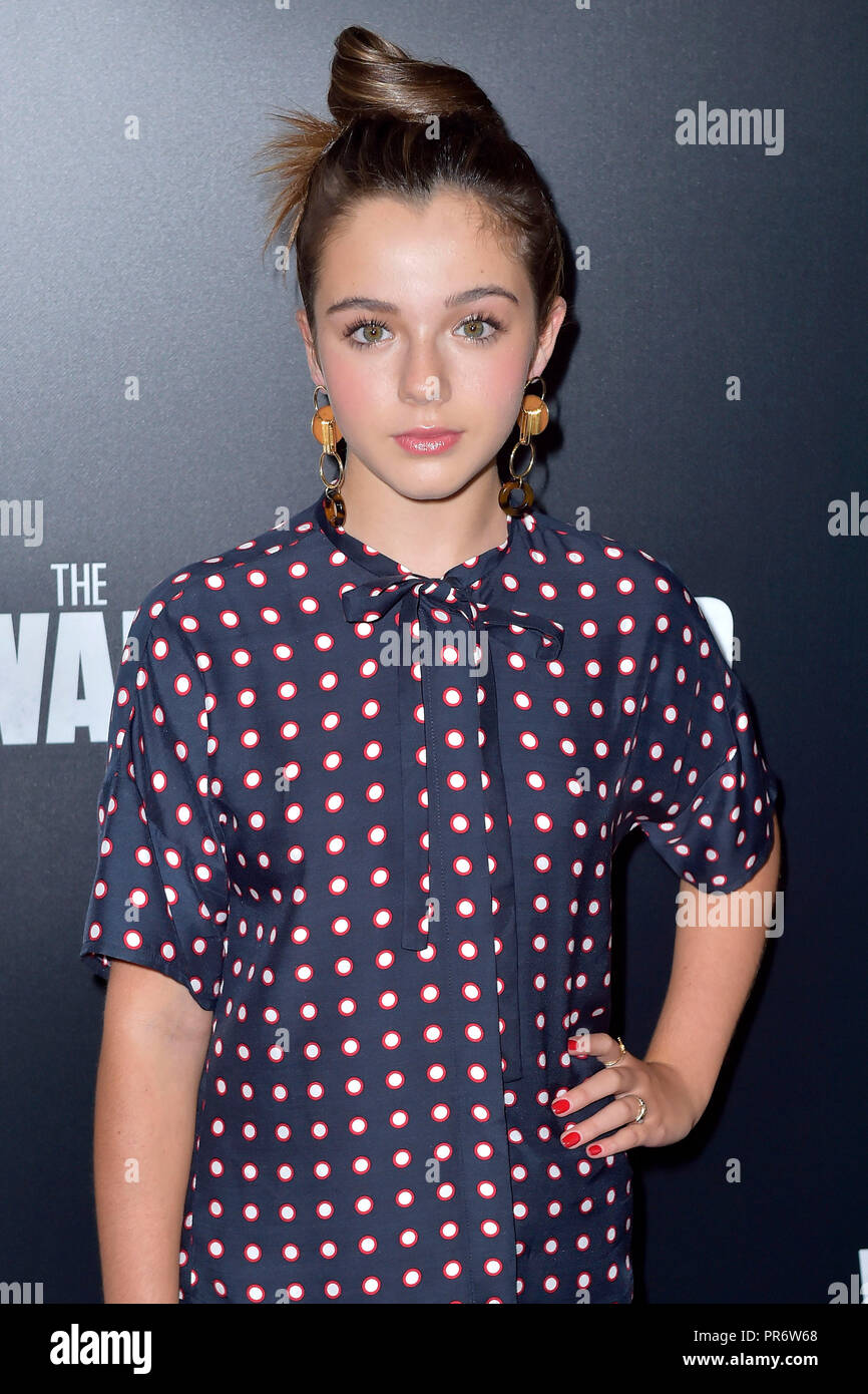 Alexa Nisenson Attending The Amcs The Walking Dead Season 9 Premiere At Dga Theater On