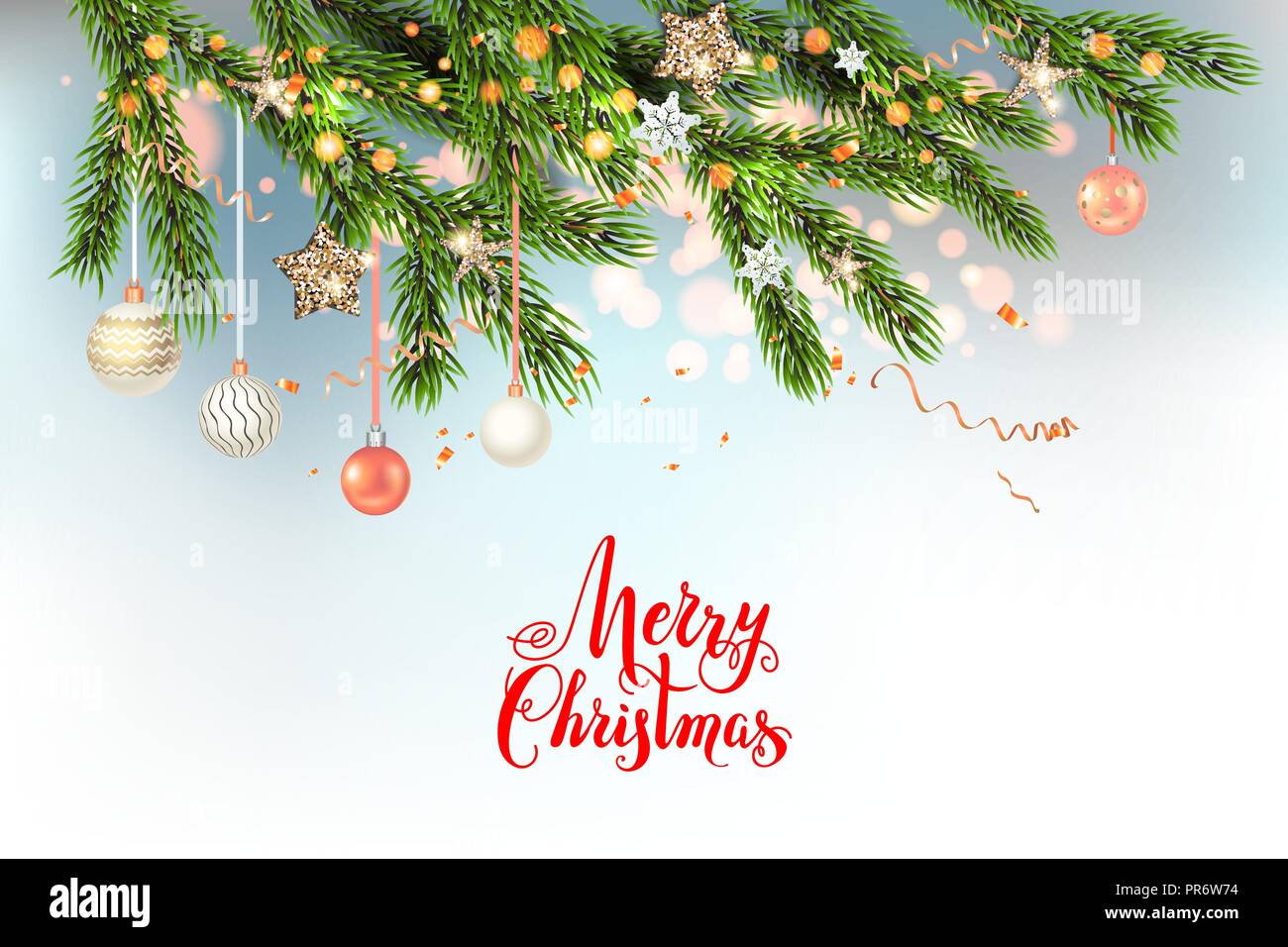 Merry Christmas Template Stock Vector Image & Art - Alamy