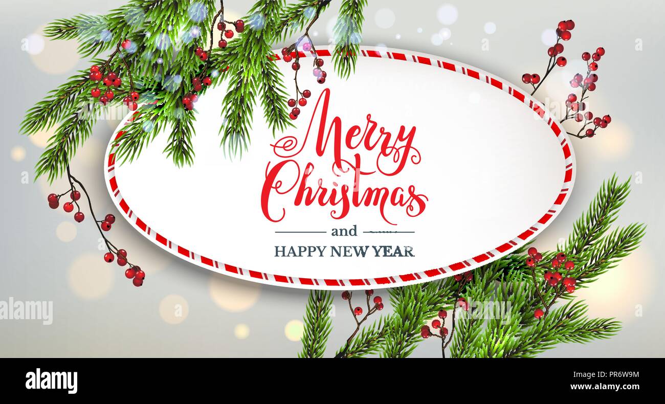 Winter holiday card Stock Vector Image & Art - Alamy