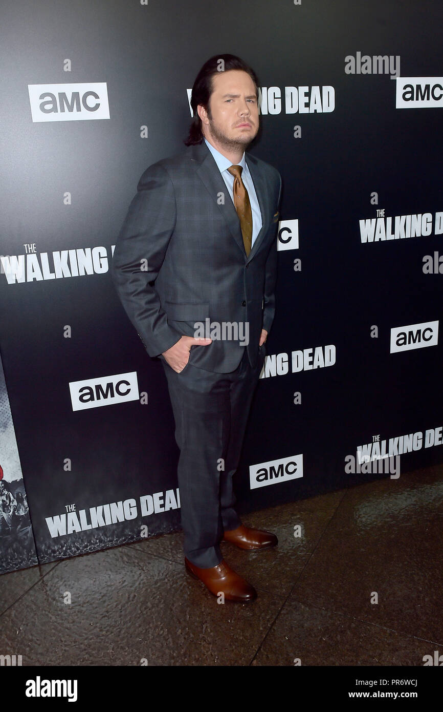 Josh McDermitt attending the AMC's 'The Walking Dead' Season 9 premiere ...