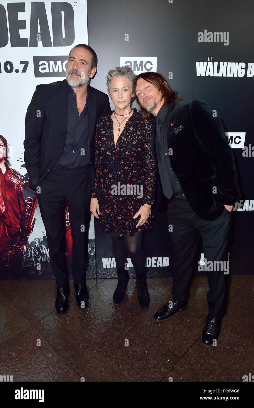 Jeffrey Dean Morgan, Melissa McBride and Norman Reedus attending the ... Jeffrey Dean Morgan, Melissa McBride and Norman Reedus attending the ...