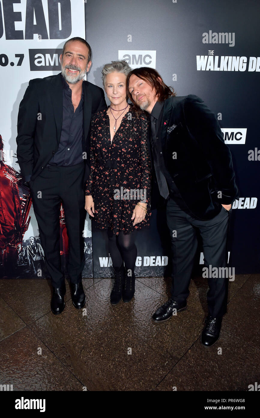 Jeffrey Dean Morgan, Melissa McBride and Norman Reedus attending the ... Jeffrey Dean Morgan, Melissa McBride and Norman Reedus attending the ...