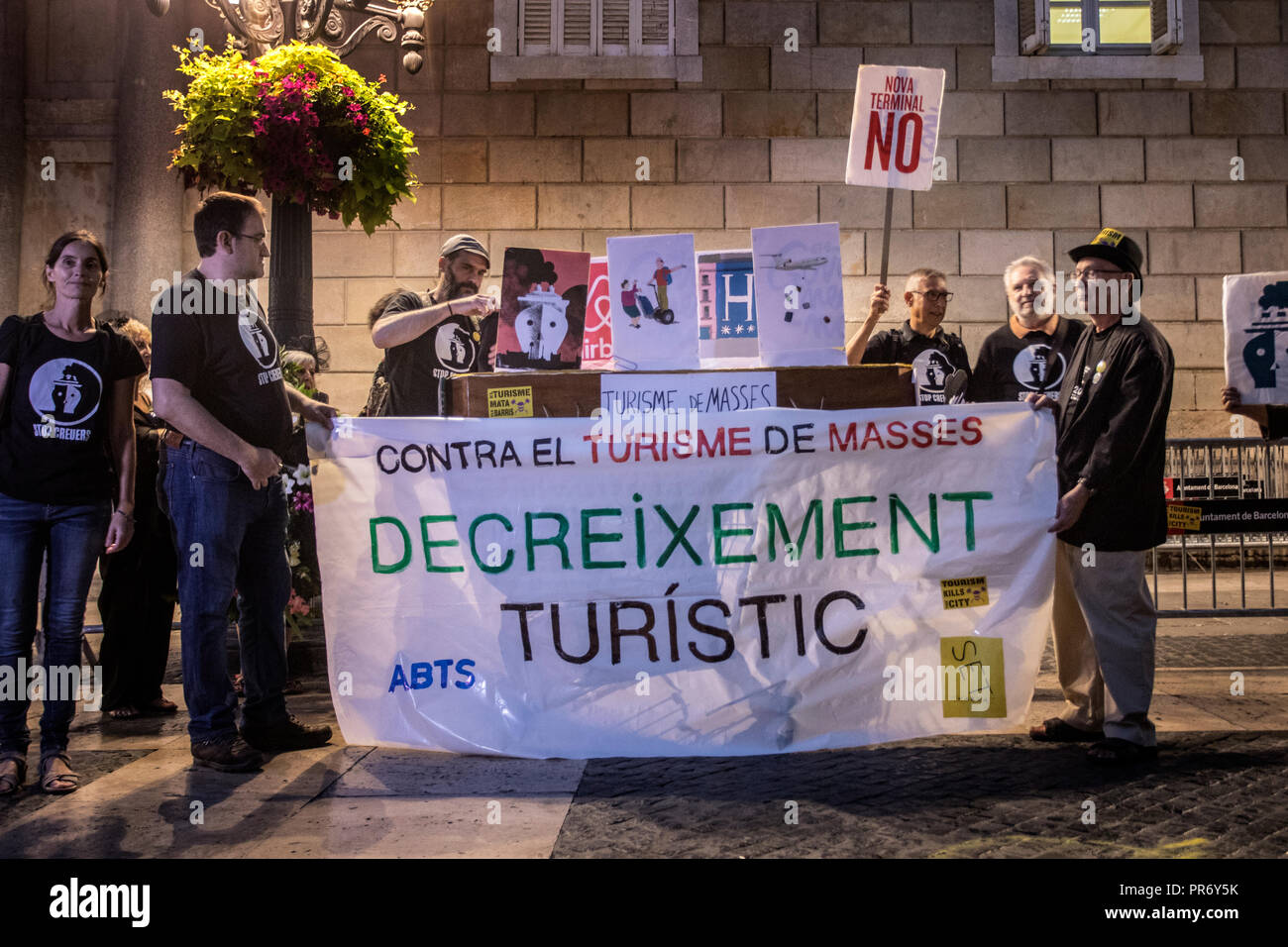 Barcelona tourism protest hi-res stock photography and images - Alamy