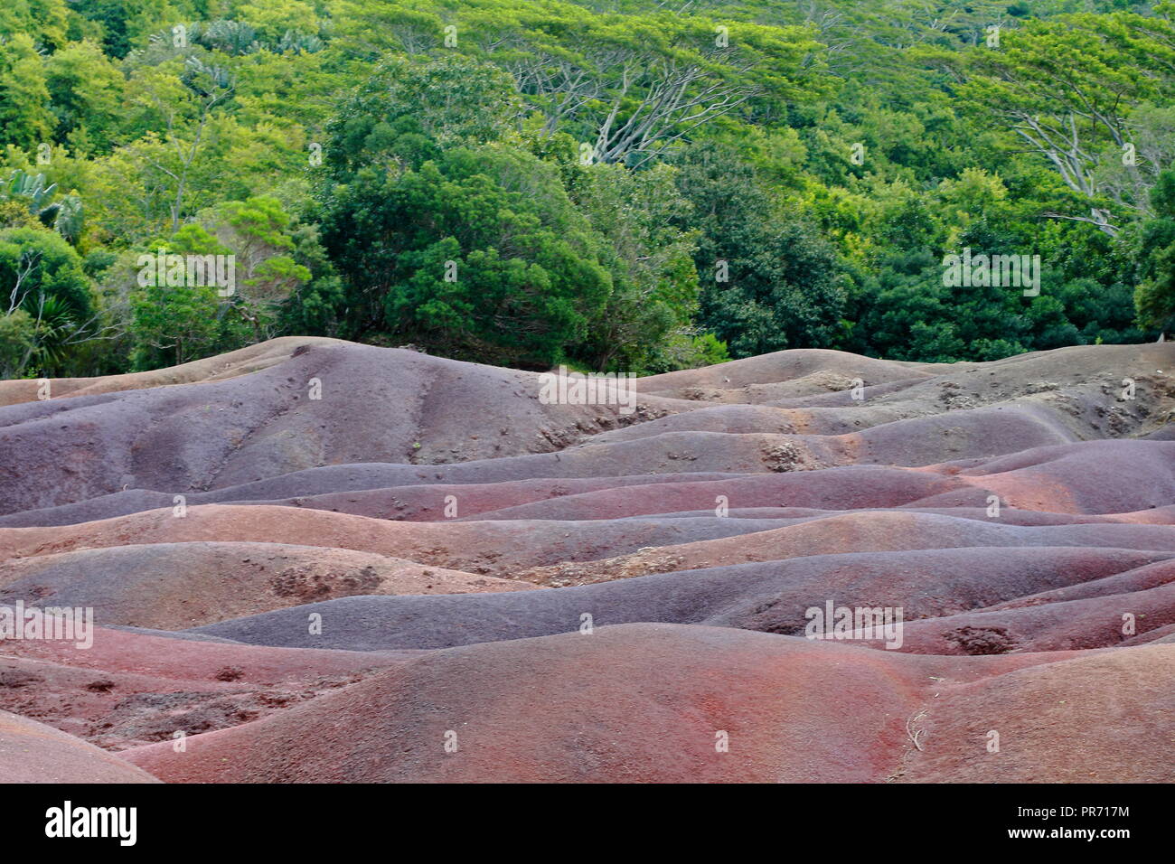 Seven Coloured Earth Mauritius Stock Photo - Alamy