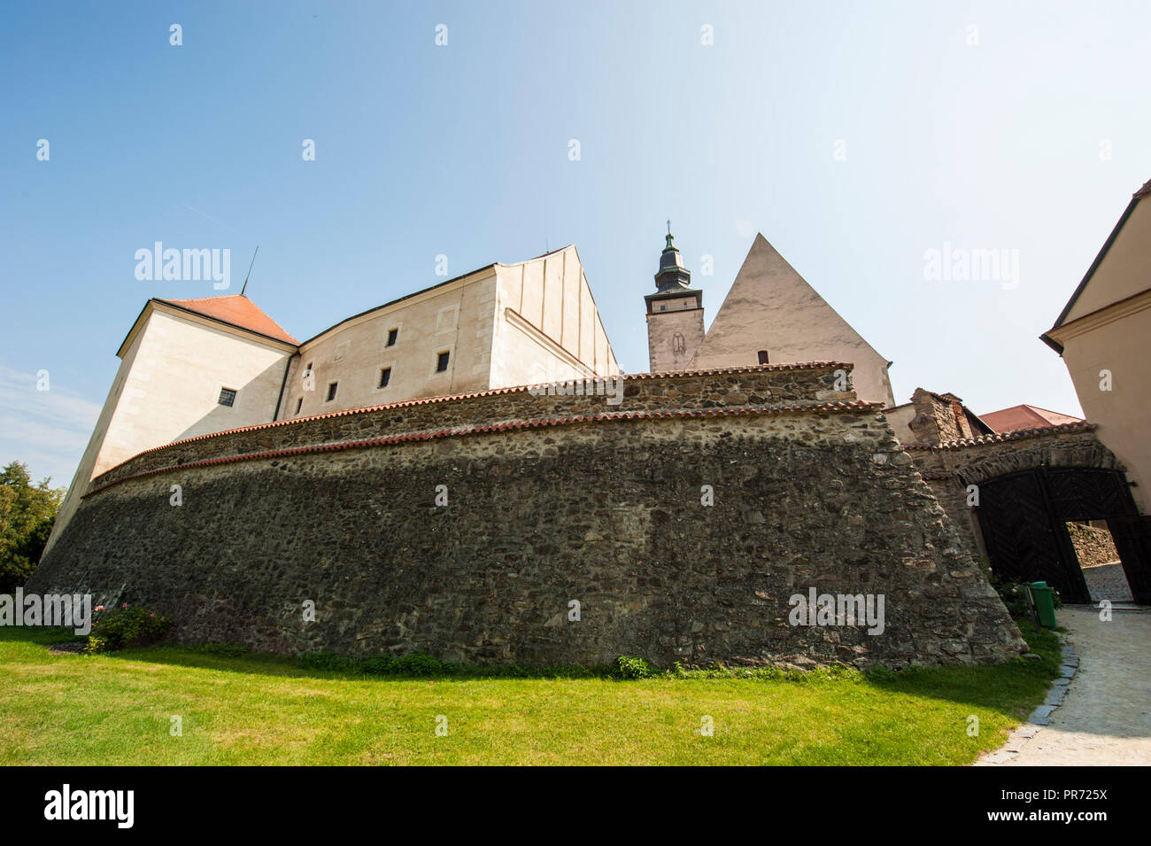 Historical town Telc in Moravia, Czechia. UNESCO World Heritage Stock ...