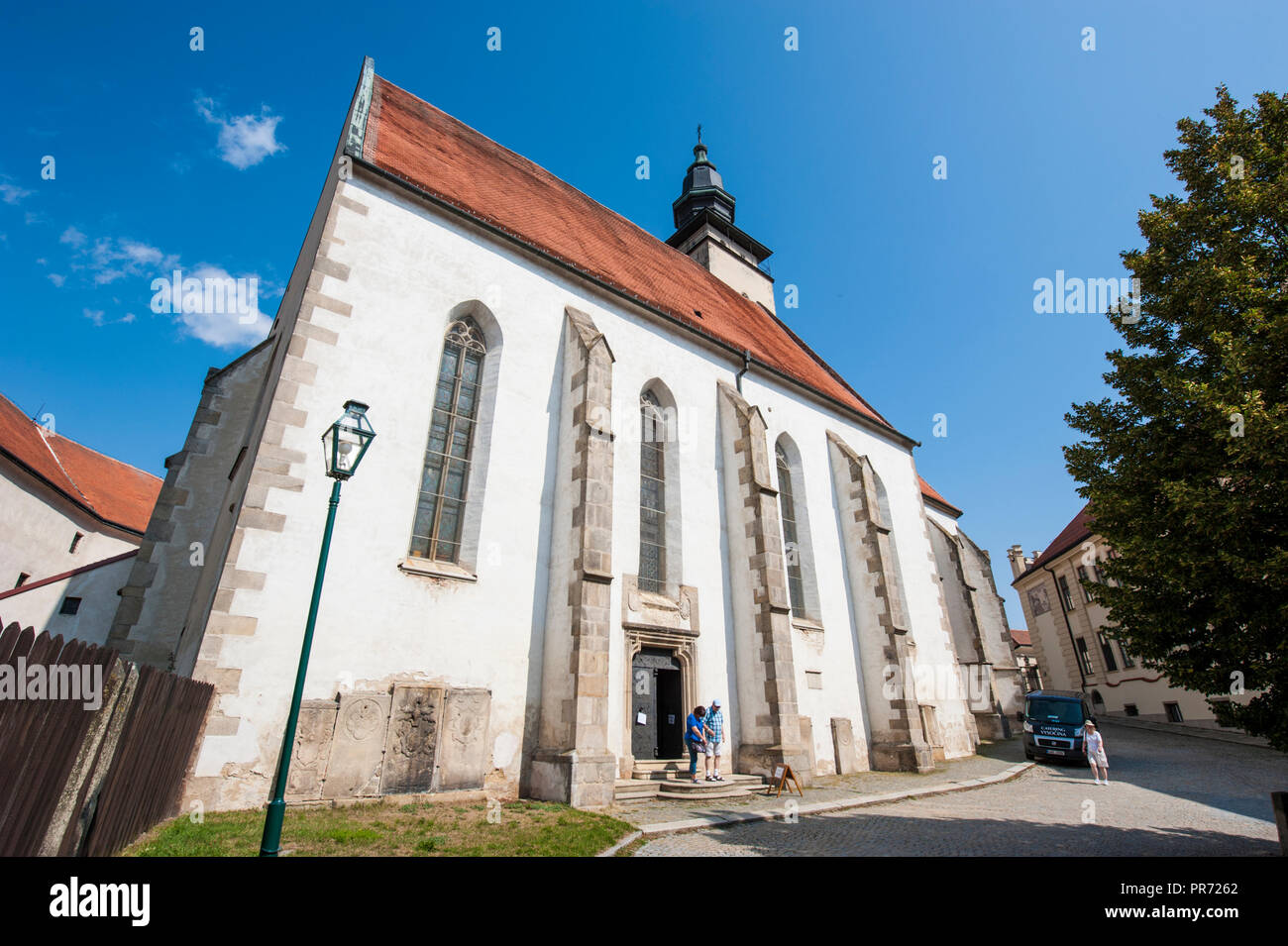 Historical town Telc in Moravia, Czechia. UNESCO World Heritage Stock ...