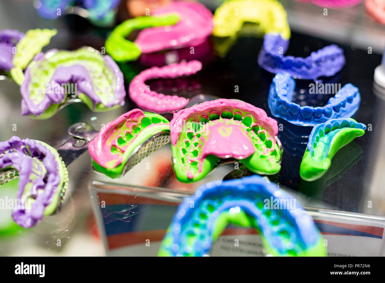 Dental orthodontic tools. Multi-colored device for making a molded ...