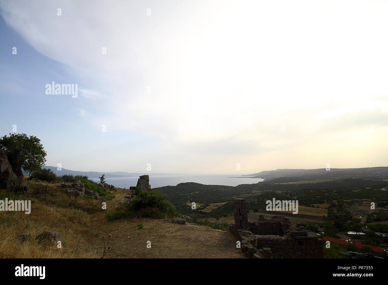 View Of The Sea And Land From The Top Stock Photo - Alamy