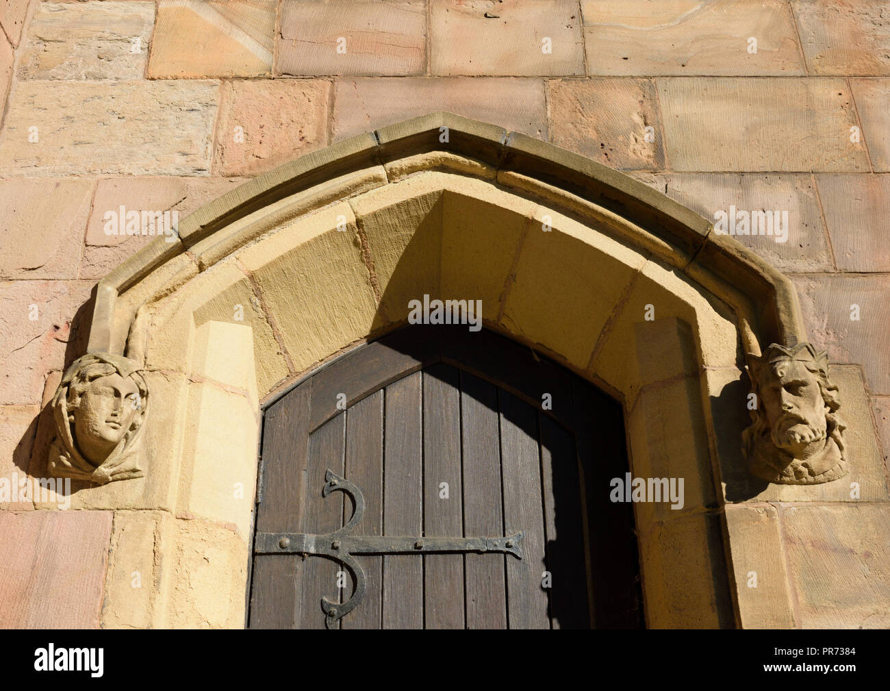 Church of St Mary the Virgin, grade 1 listed building, dripstone with ...