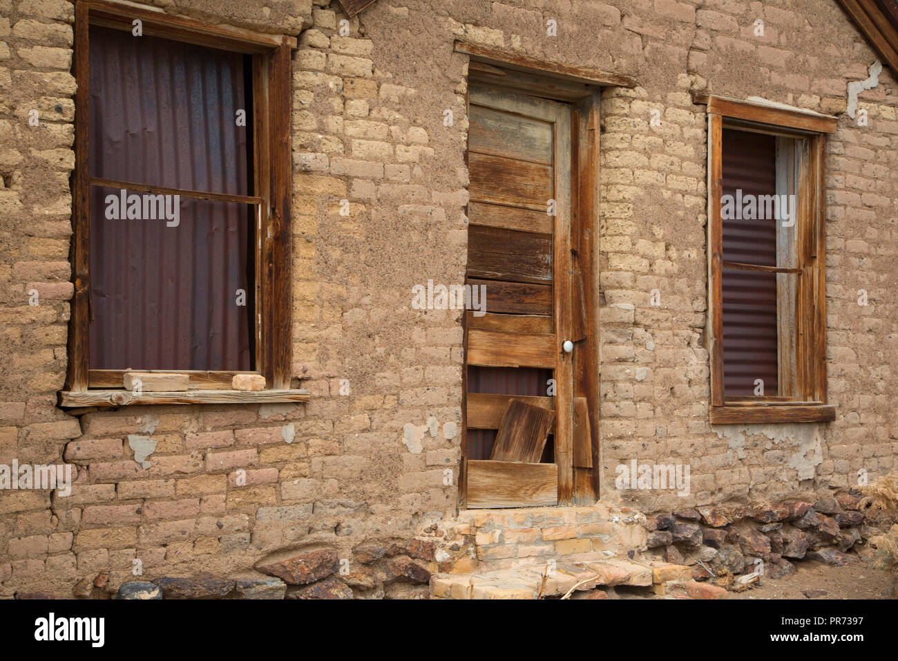 Adobe House, Berlin-Icthyosaur State Park, Nevada Stock Photo - Alamy