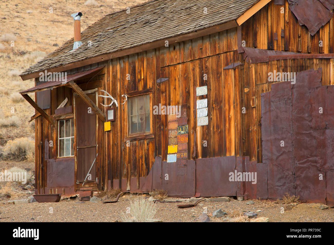 Stagecoach Stop (Tieffel's Cabin), Berlin-Icthyosaur State Park, Nevada ...