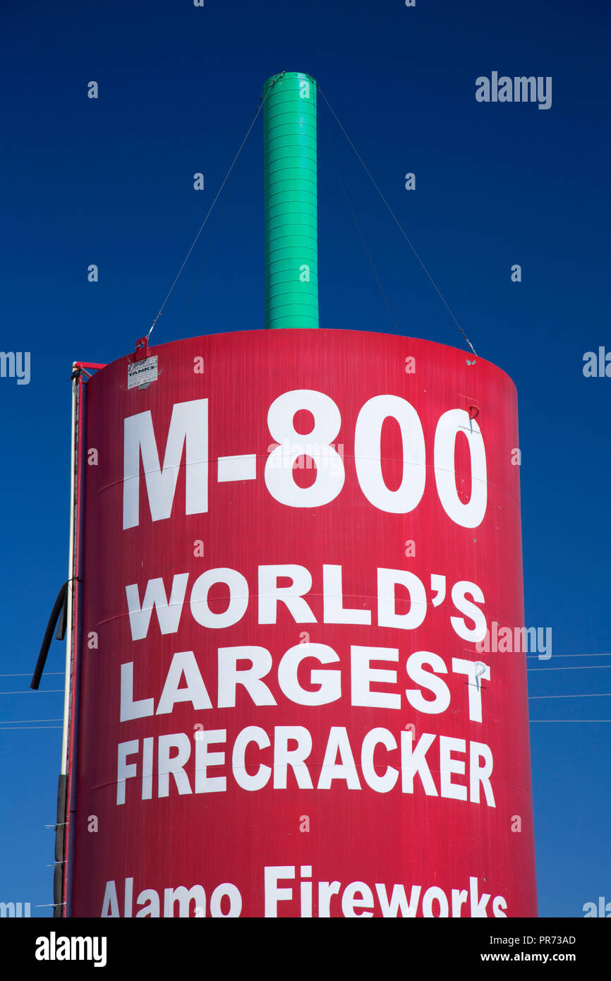 World's Largest Firecracker, Amargosa Valley, Nevada Stock Photo - Alamy