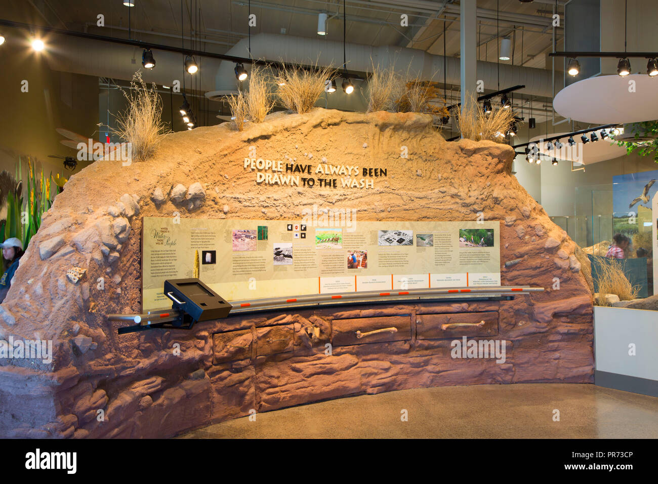 Visitor Center display, Clark County Wetlands Park, Las Vegas, Nevada ...