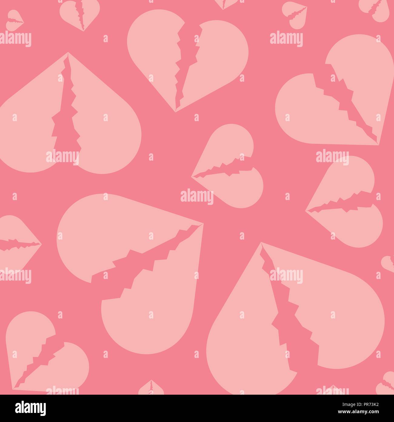 hearts break pattern background vector illustration design Stock Vector ...