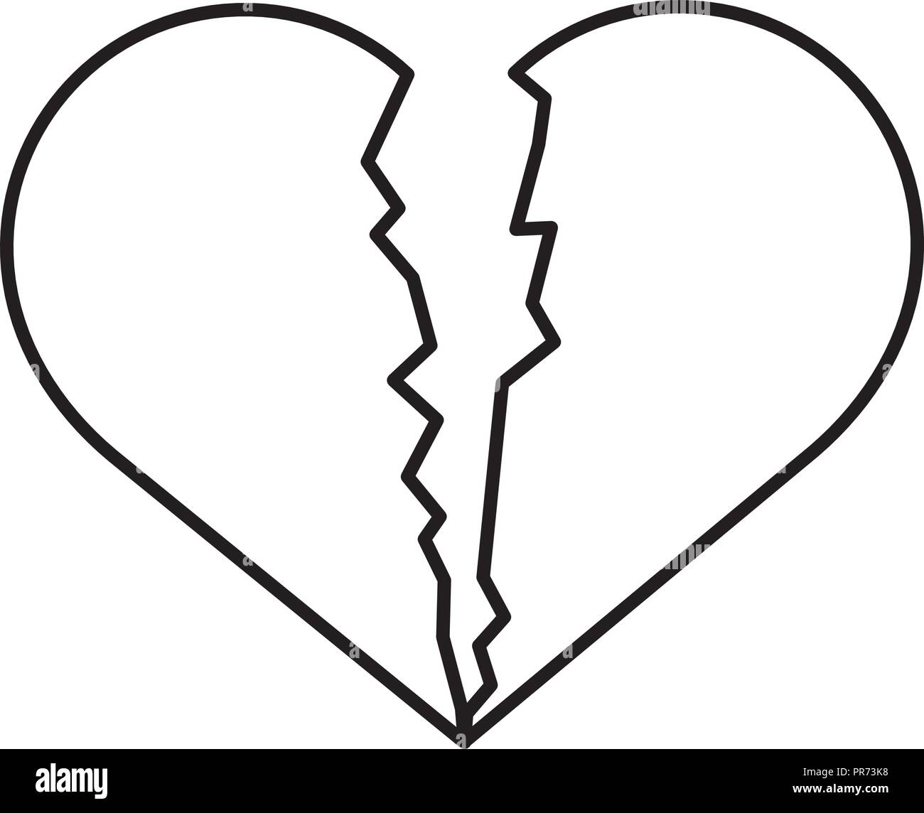 Heartbreak breakdown Stock Vector Images - Alamy