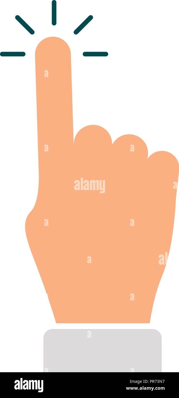 hand human indexing icon vector illustration design Stock Vector Image ...