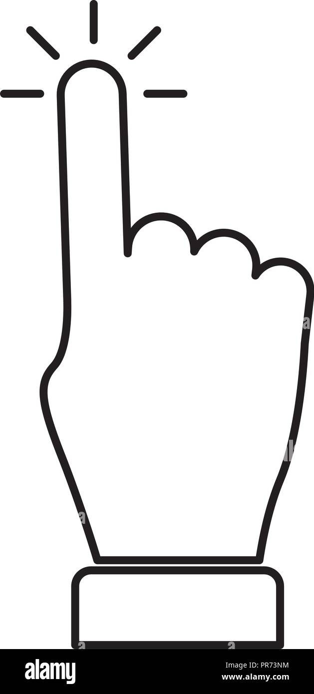 hand human indexing icon vector illustration design Stock Vector Image ...