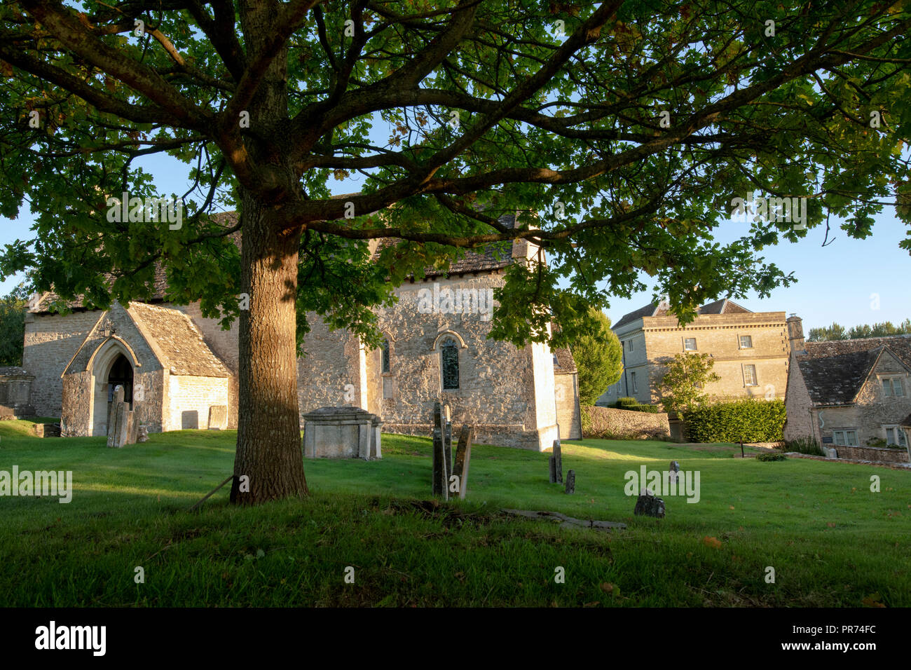 Morning sunlight across Winson village in early september. Winson ...