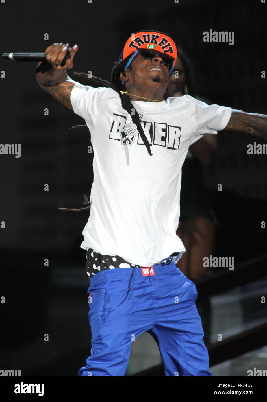Lil Wayne performs in concert on his America's Most Wanted tour at the ...