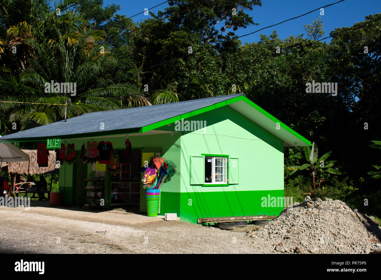 Roadside convenience store, Pohnpei, Federated States of Micronesia ...