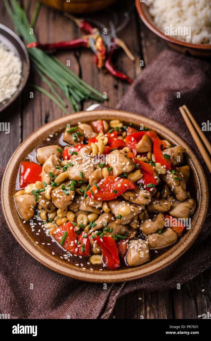 delish food, rice, fresh red pepper and chillli, food photography Stock ...